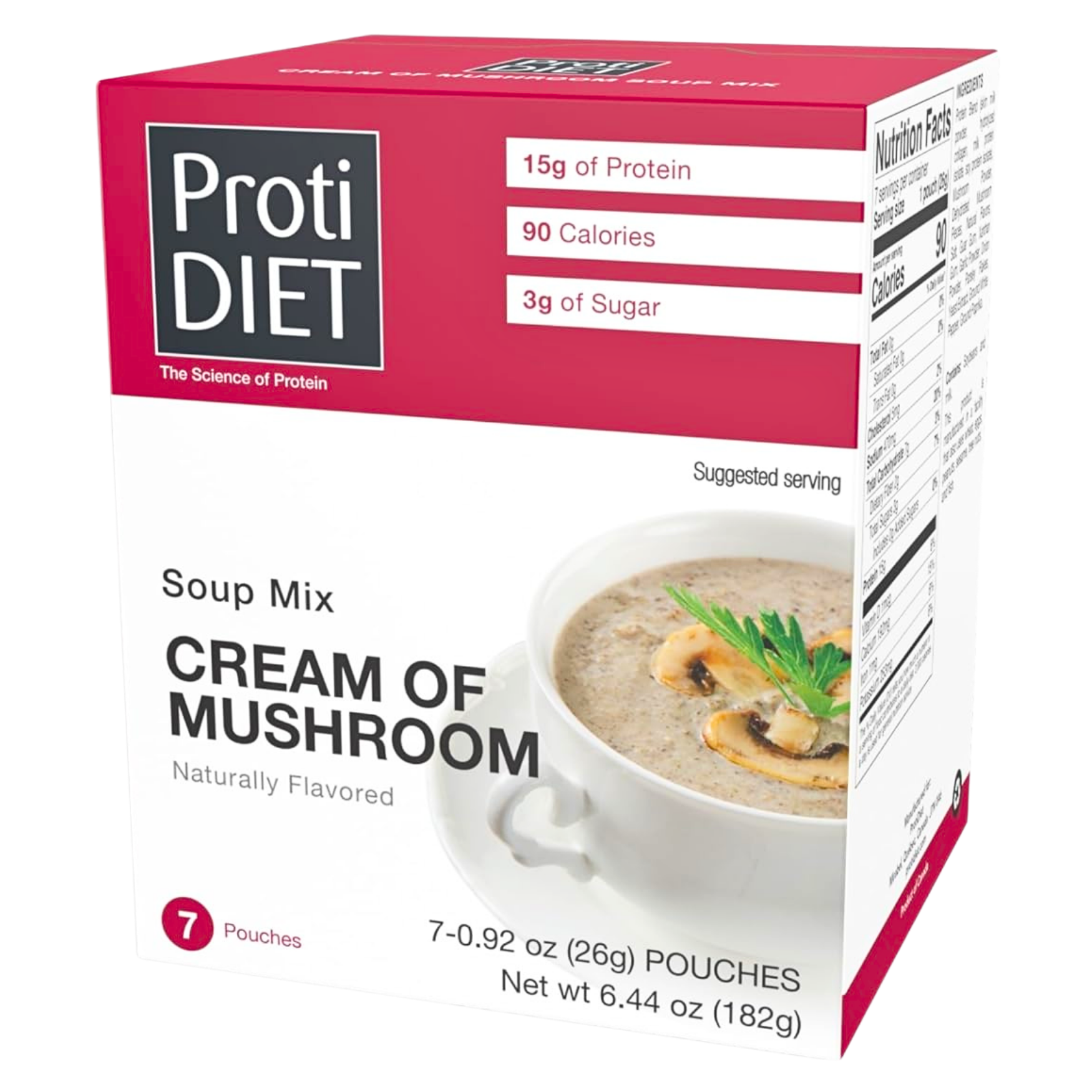 ProtiDiet - Cream Of Mushroom Soup Mix - 7/Box – ProteinWise