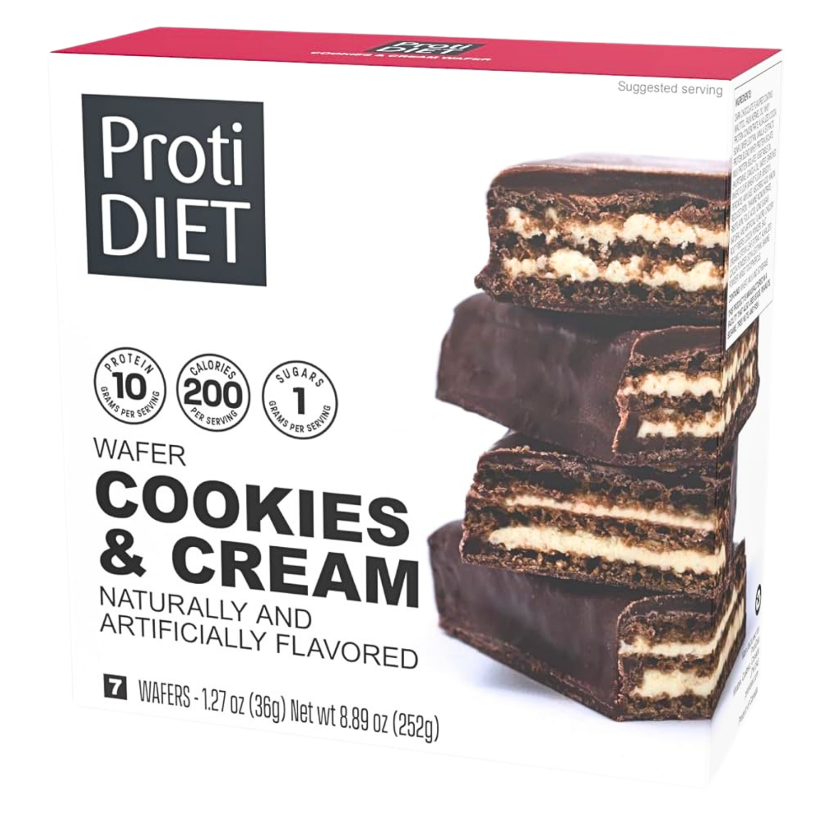 ProtiDiet - Cookies & Cream Protein Wafer Bar - 7/Box – ProteinWise