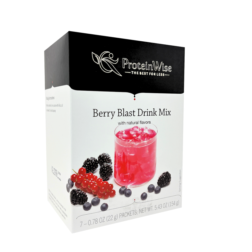 ProteinWise - Berry Blast Fruit Drink Mix - 7/Box