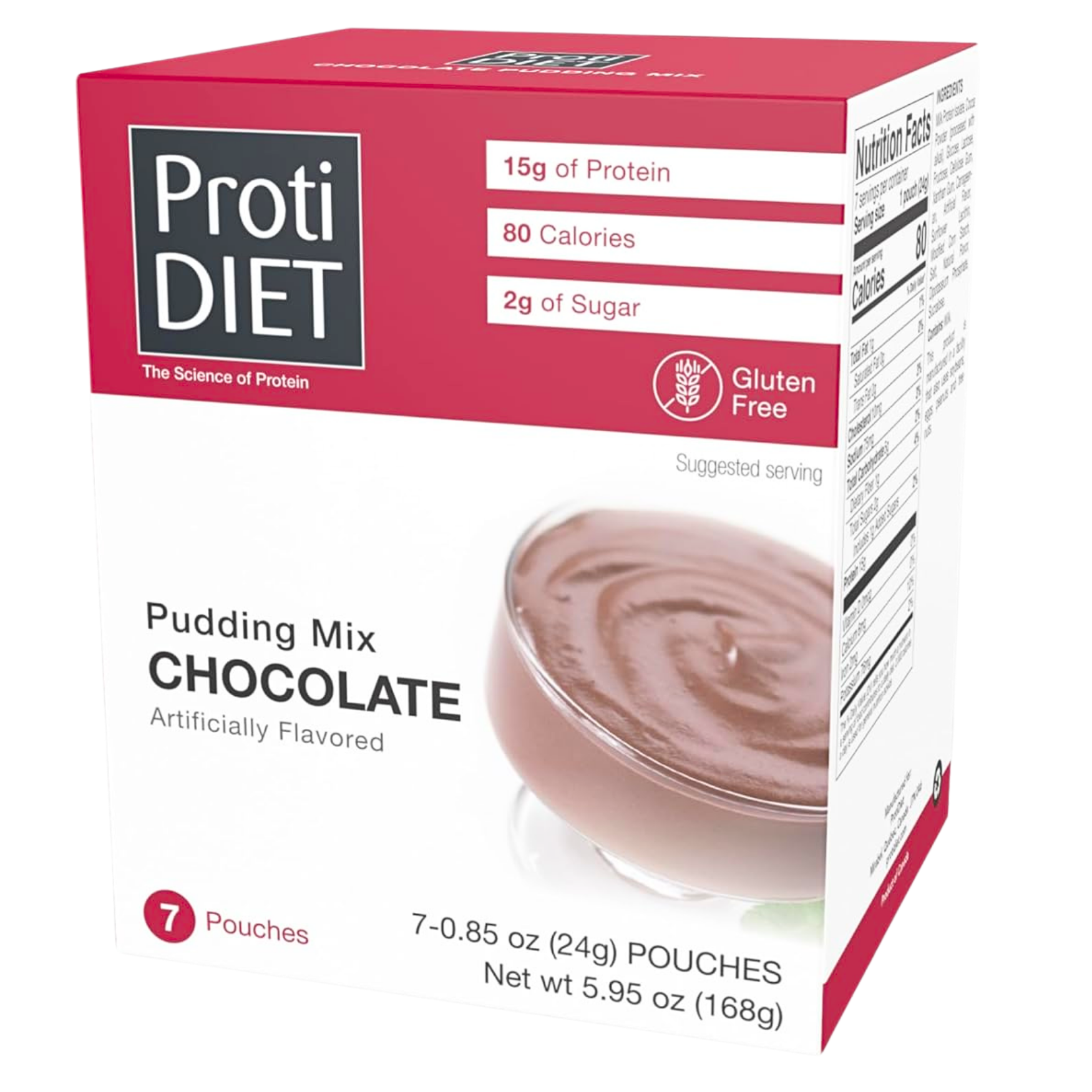 ProtiDiet - Chocolate Protein Pudding Mix -7/Box – ProteinWise