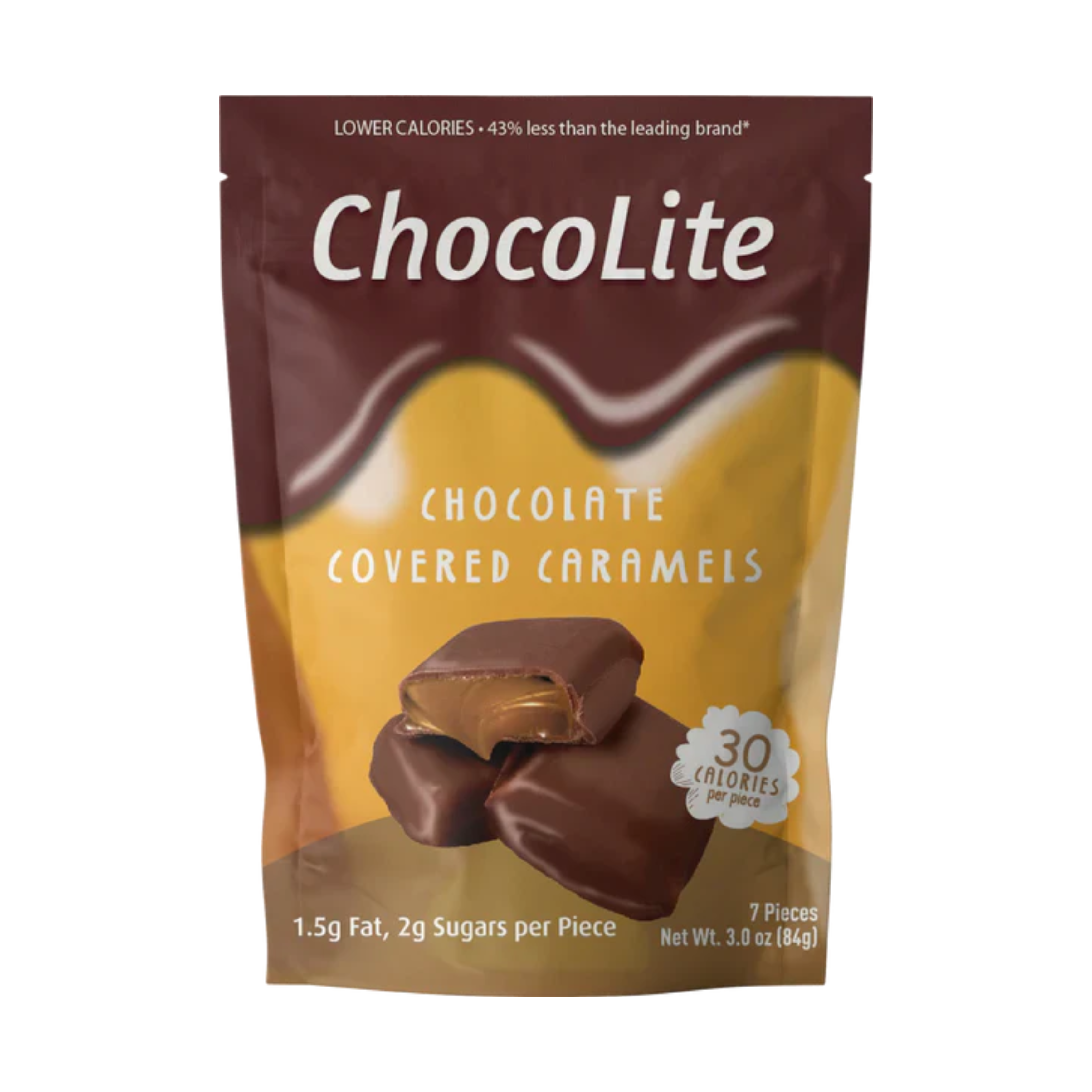 HealthSmart ChocoLite - Chocolate Covered Caramels - Pouches – ProteinWise