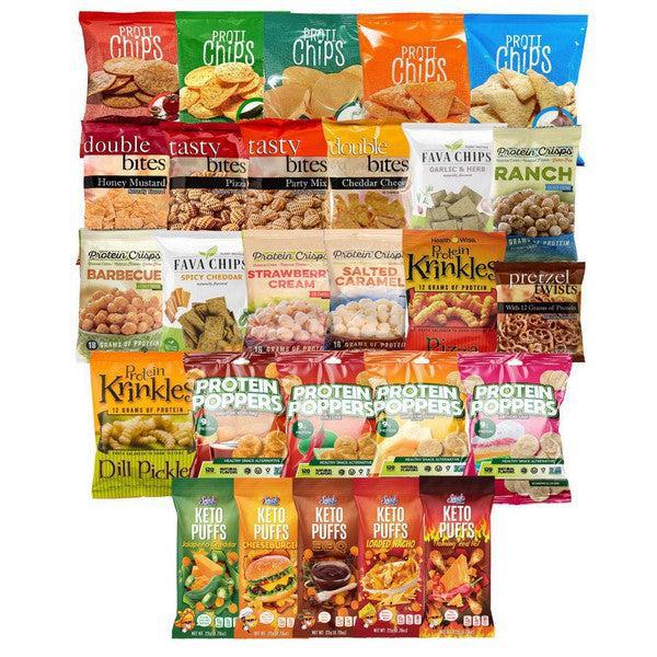 High Protein Snacks Sampler Pack - 18 Bags – ProteinWise